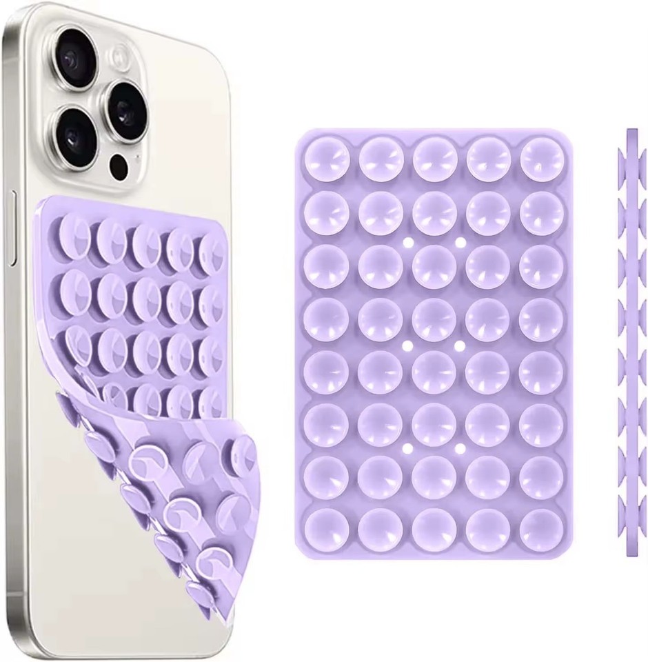 Double Side Silicon Suction Pad Mobile Phone Case Fixture Sticky Grip ...