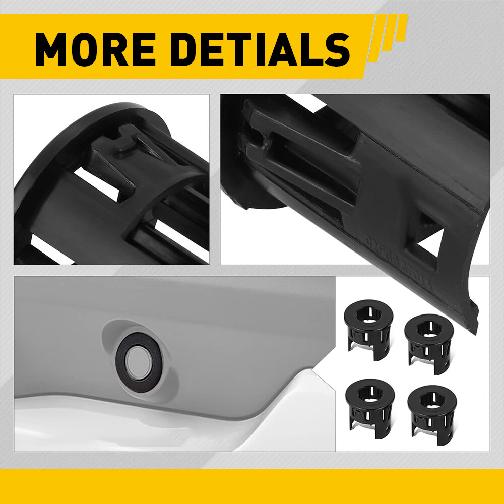 4X Parking Assist Sensor Bezels For Dodge Ram 1500 14-18 Outer Front ...