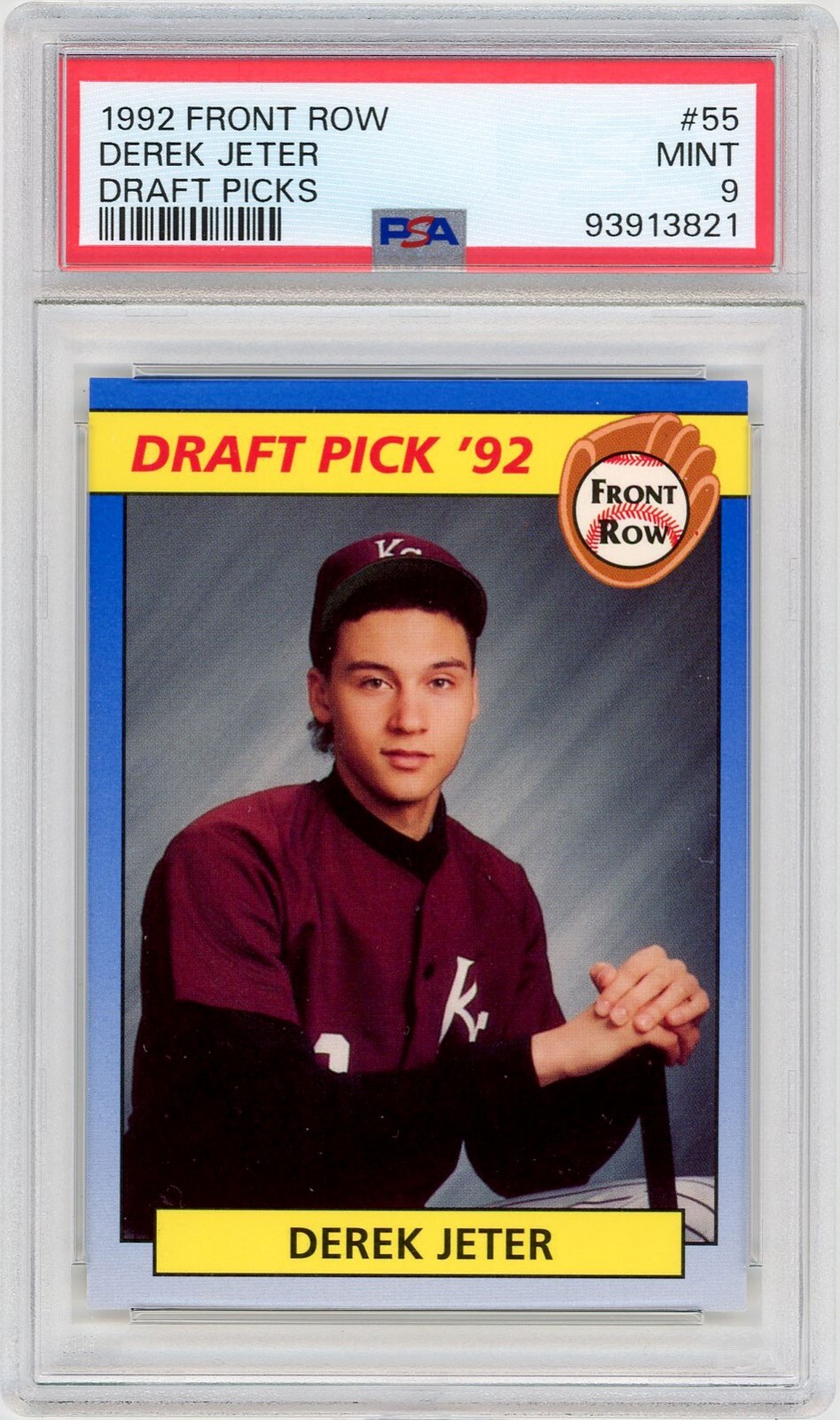 1992 Front Row Draft Picks #55 Derek Jeter RC - Yankees (HOF) / MINT ...