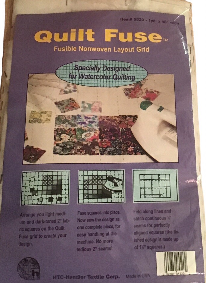 HTC 5520 Quilt Fuse Fusible Non-Woven Layout Grid 1yd X 48” In Pkg | eBay