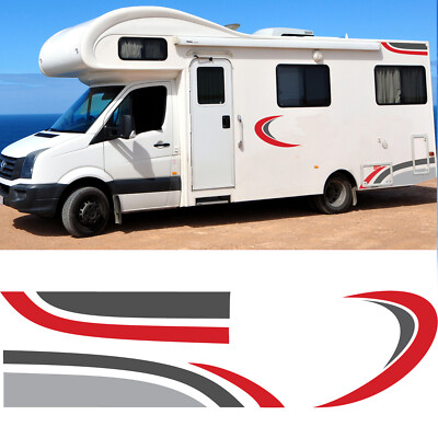Motorhome Stripes Vinyl Stickers - Camper Van Horsebox Caravan RV ...