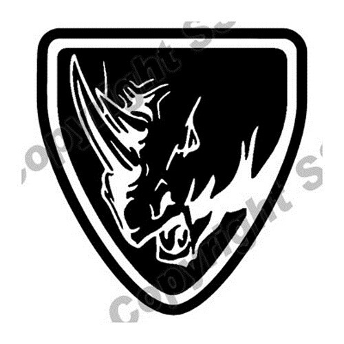 Yamaha Rhino Head with Shield Vinyl Decal Sticker #2 Solid 5"x5 ...