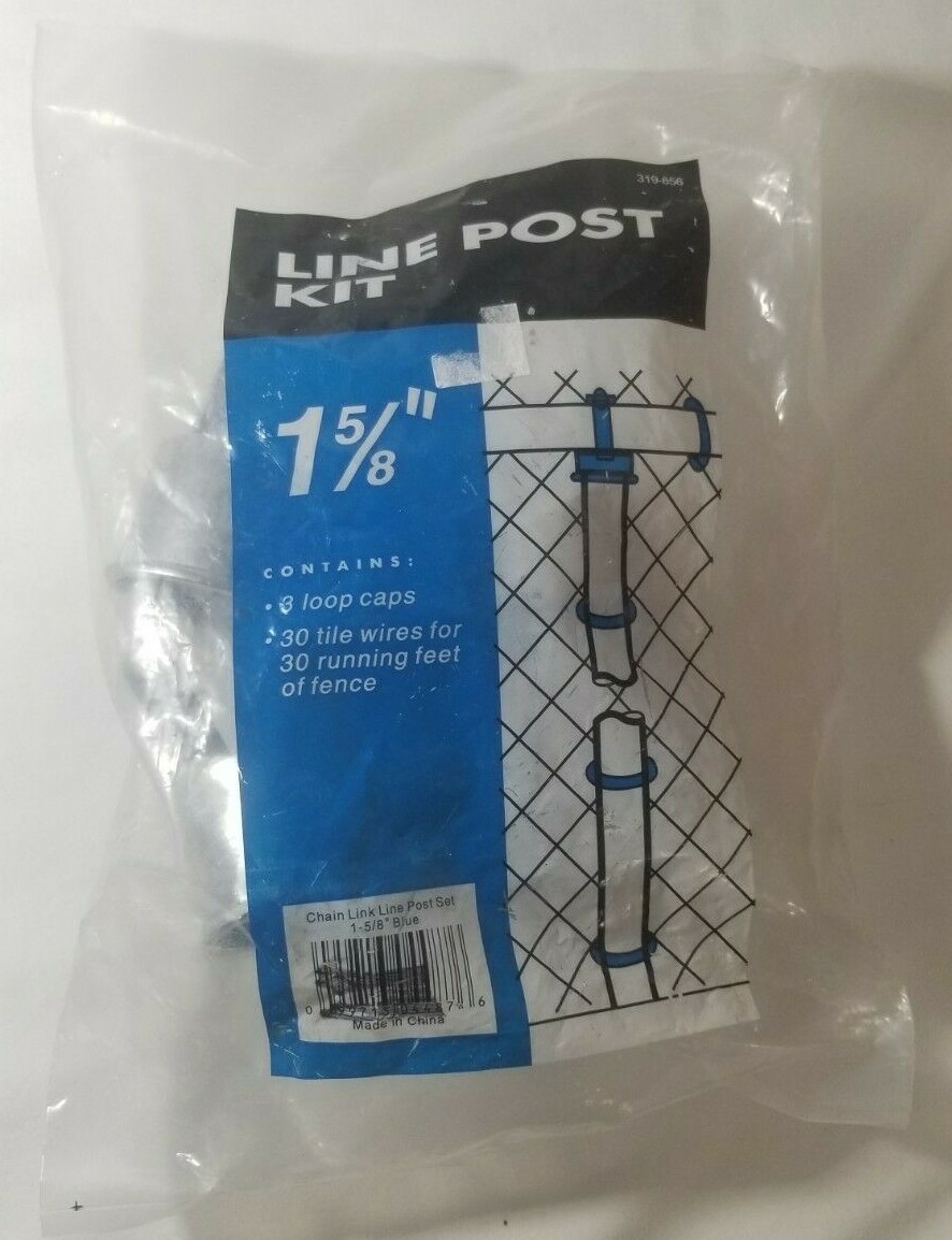 1 5/8" Line Post Kit, Chain Link Line Post Set- NEW | eBay