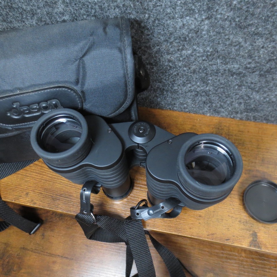 Jason 1195 Fixed Focus Binoculars EX Cond 7x35 Wide Angle Lens Hunting ...