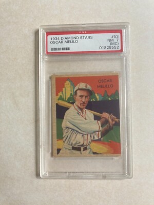 Psa 7 mc nm 1934 diamond stars Oscar Melillo St. Louis cardinals | eBay