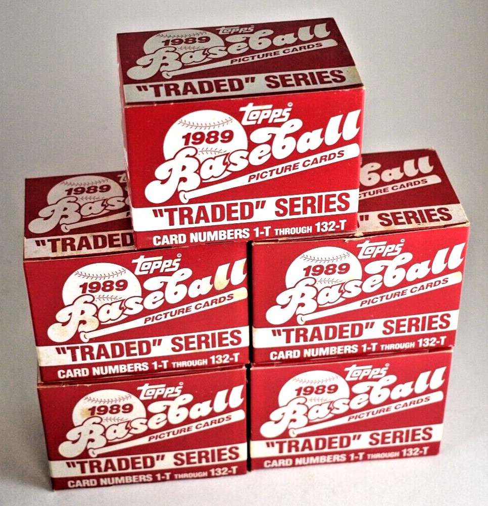 1989 Topps "Traded" Series Baseball Cards Numbers 1-T through 132-T ...