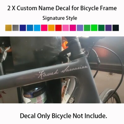 Decals, Stickers - Bike Frame Name Decal - Nelo's Cycles