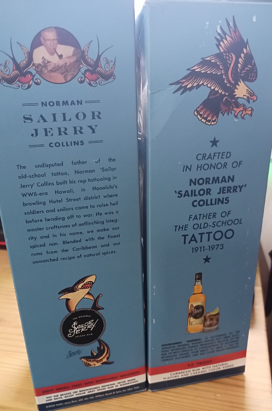 The Original Sailor Jerry Spiced Rum Whiskey Glasses 2 boxes of 3 each ...