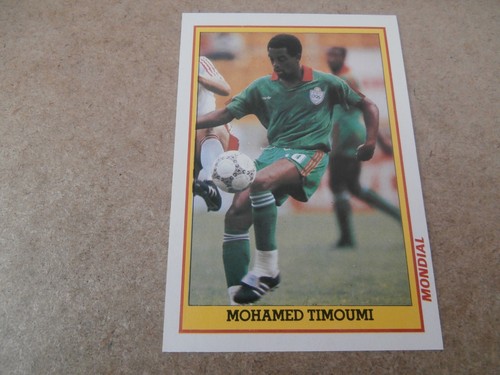MOHAMED TIMOUMI (MAROC), RARE 1986 FOOTBALL ROOKIE CARD MONDIAL (JT29 ...