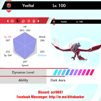 Pokemon Yveltal Shiny