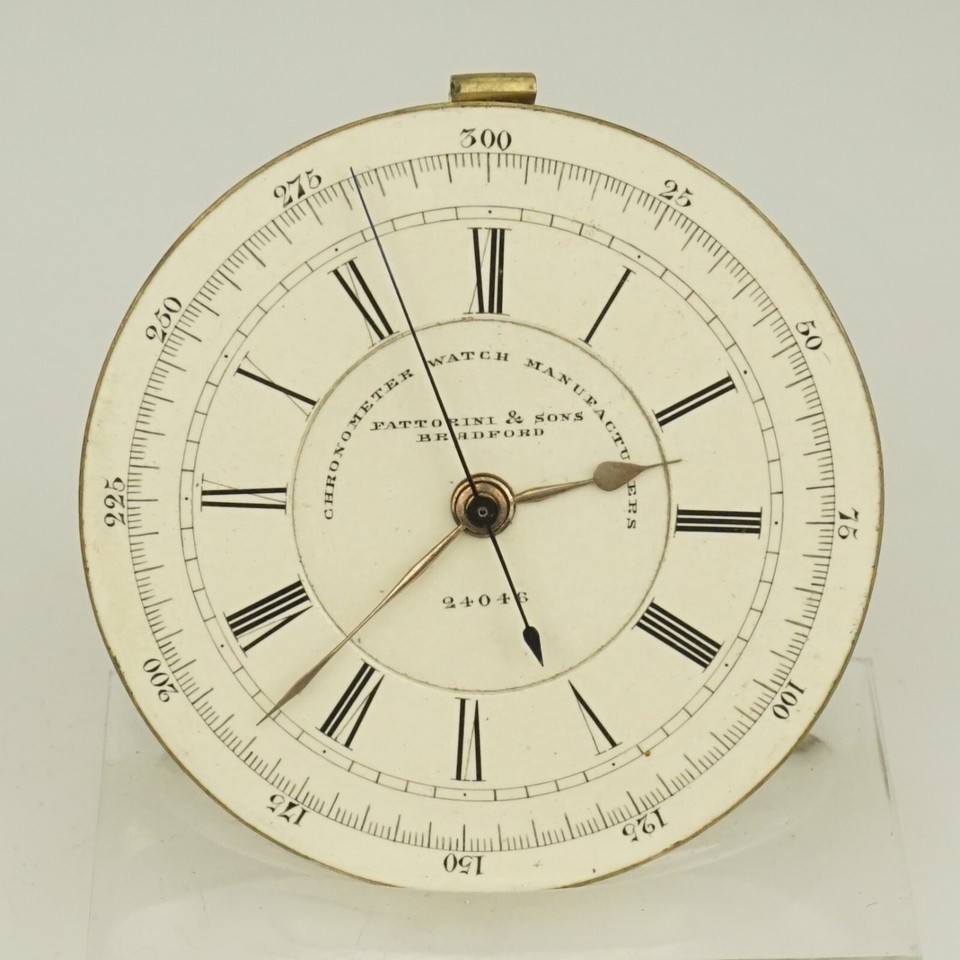 Rare! CHRONOGRAPH fusee chain Movement Pocket watch Men's no repeater ...