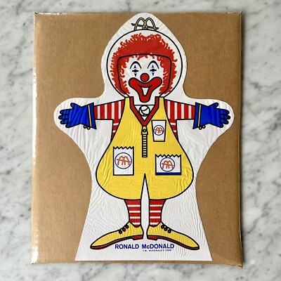 Vintage 1970’s Ronald McDonald Hand Puppet McDonald’s Memorabilia ...