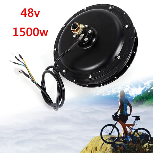1500W 48V E-bike Brushless Gearless Threaded Hub Motor Rear Wheel Motor ...
