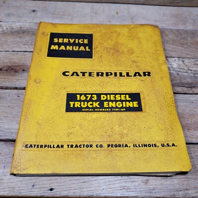 Manuals & Books - Caterpillar 1673 Diesel Truck Engines