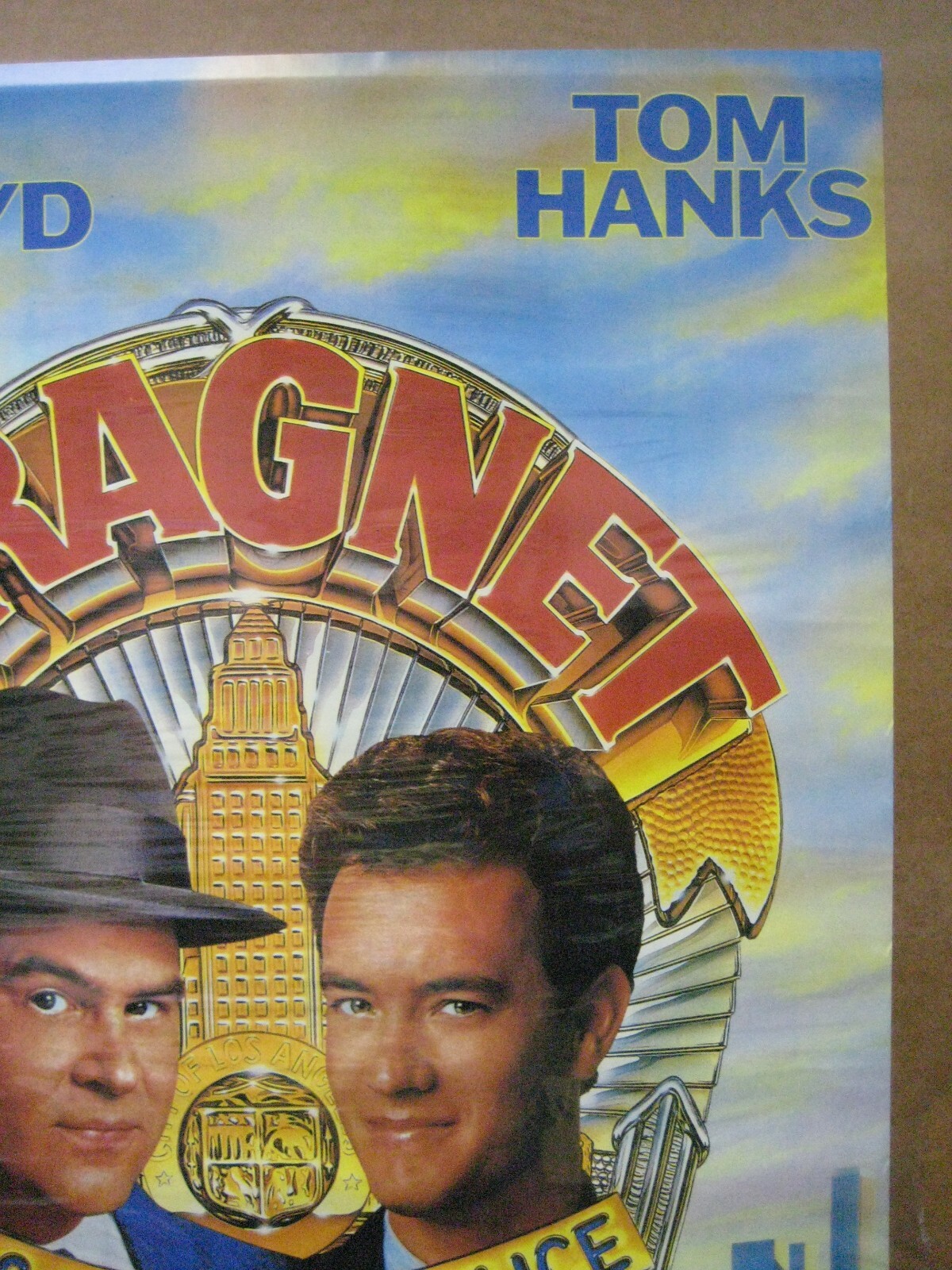 DRAGNET DAN AKROYD TOM HANKS MOVIE VINTAGE POSTER GARAGE 1987 UNIVERSAL ...