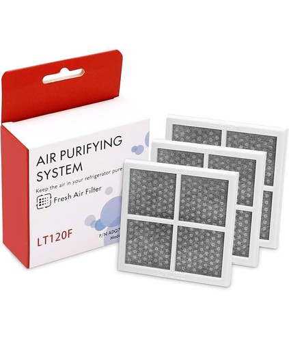 3 Replacement Refrigerator Air Filters for LG LT120F, Kenmore Elite ...