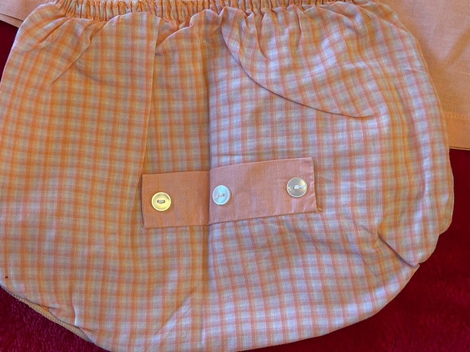 Bryan vintage baby girls peach dress and bloomers set 3-6 months. | eBay