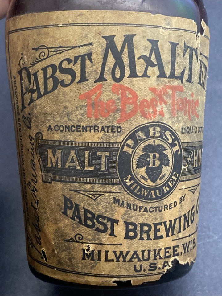 Pabst Malt Extract Beer Bottle pabst Brewing Co Milwaukee Wisconsin WI ...