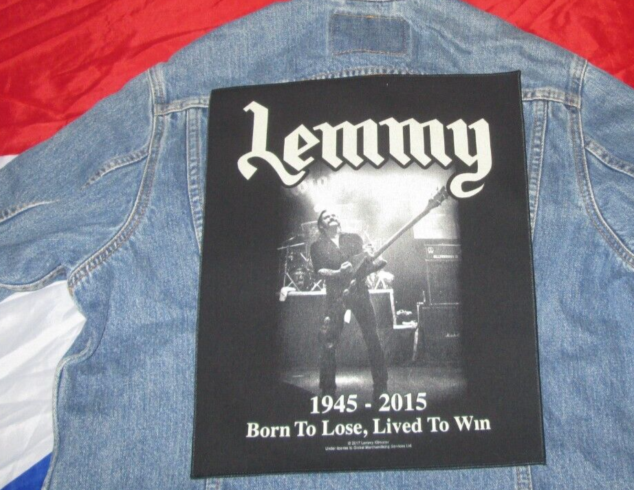 Lemmy Motorhead Patch Lived to Win Backpatch | eBay UK