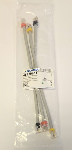 SOCOMEC 48290581 DIGIWARE 600 VAC Cable RJ12 3X0.2M Current Sensor ...