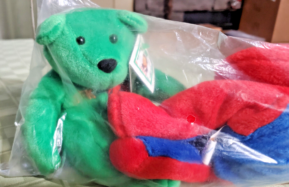 2 JOHN F. KENNEDY JFK Tribute Teddy Bears LE Beverly Hills Plush Sealed ...
