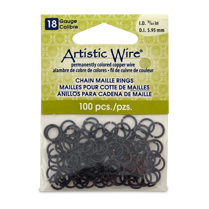 Artistic Wire Chain Maille Rings - Various colours & sizes - Jump Ring ...