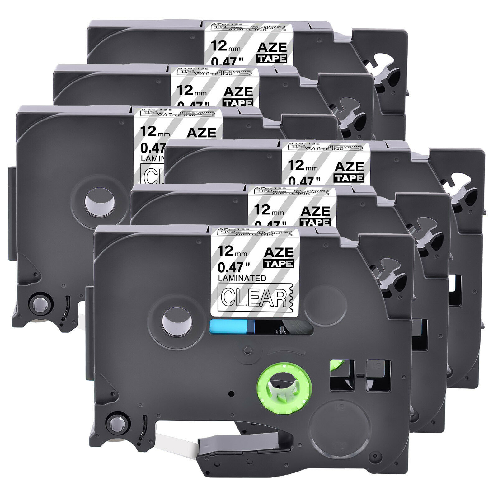 Multipack COMPATIBLE TZe LABEL TAPE fit BROTHER 12mm 24mm P-TOUCH H101C ...