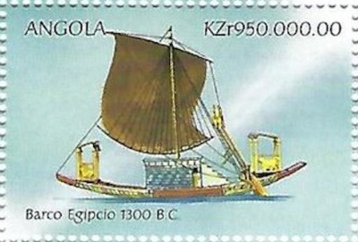 Angola #Mi1380 MNH 1999 Egyptian Boat 1300 BC [1088a YT1320] | eBay