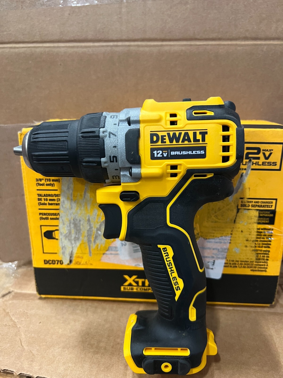 DeWALT DCD701B 12V MAX XTREME Brushless 3/8 Inch Drill Driver - Tool ...