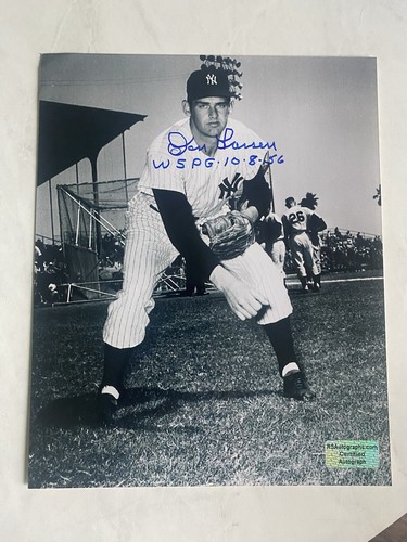 Don Larsen Signed 8x10 Photo Autographed Yankees WS Perfect Game ...