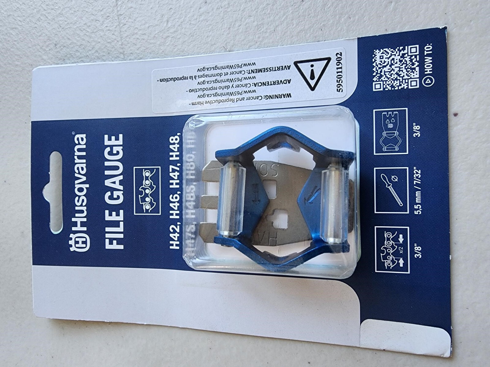 OEM Husqvarna 596285401, Replaces 505243501 3/8" Combo File Gauge | eBay