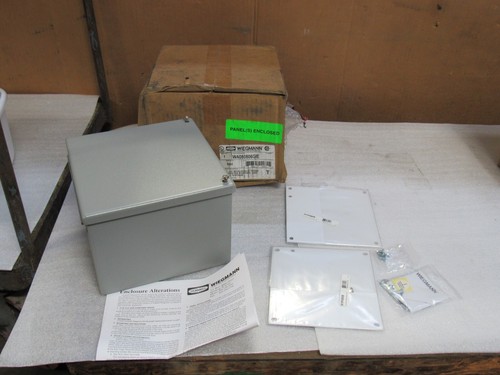 WIEGMANN HINGED JUNCTION PULL SCREW COVER BOX W/ BACKPLATE WA080806GIE ...