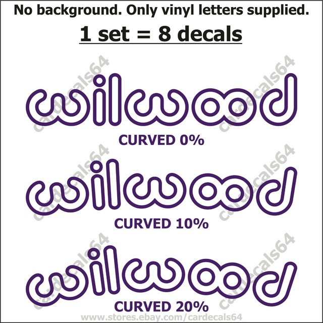 8 X Wilwood Brake Caliper Decal Sticker Emblem Logo Vinyl High Temp ...