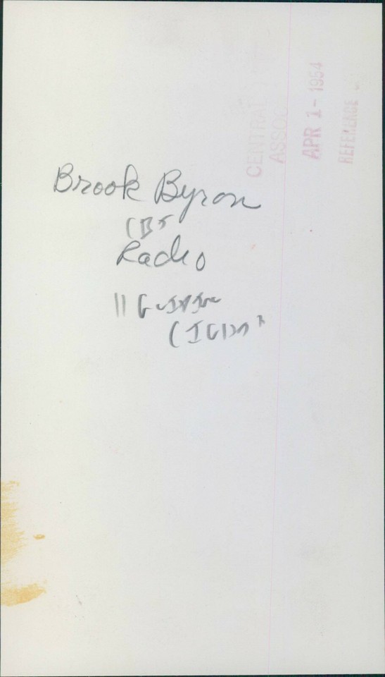 1954 Press Photo Dancer & Actress Brook Byron on "Guiding Light" CBS ...