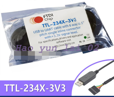1PC TTL-234X-3V3 USB to UART Cable 6 Way 0.1 Inch Pitch Single Inline ...