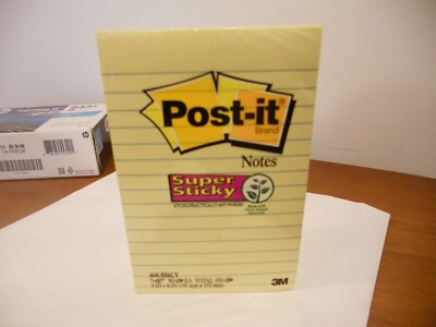 5 Pack 3M 660 4X6" Notepad: 90 Sheets, PER PACK 450 TOTAL LINED SHEETS ...