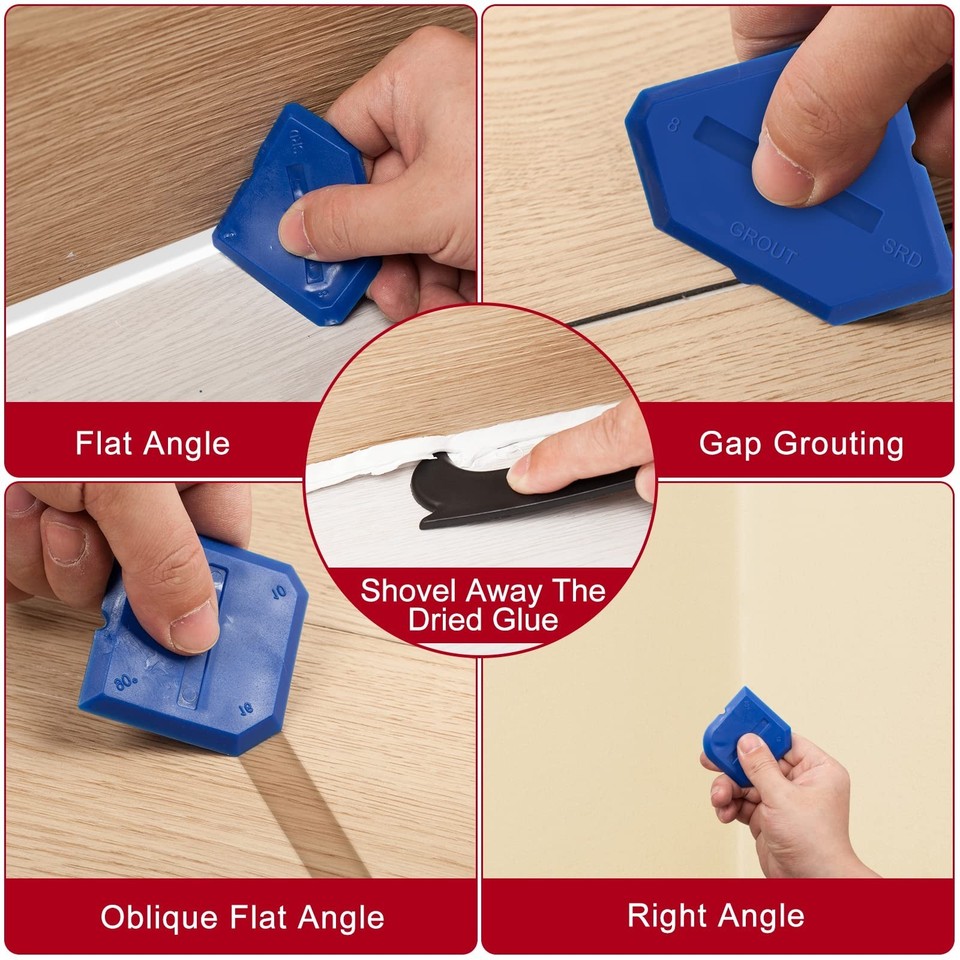 Caulk Gun Kit, Smooth Silicone Caulking Gun and Caulk Remover Tool ...