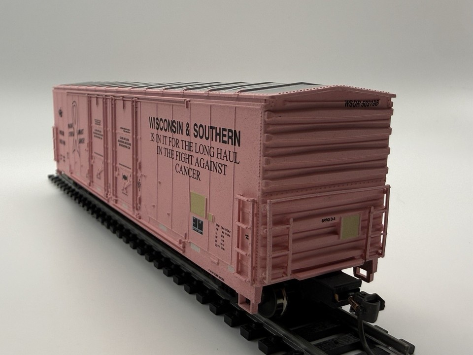 HO Athearn WSOR 503196 Pink Boxcar – Metal Wheels Kadee Couplers | eBay
