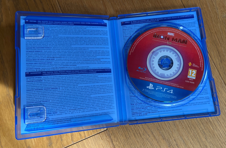 Iron Man VR PS4 Game With Move Motion Controllers In original box *plus ...