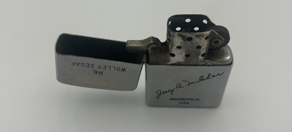 Vintage 1959 Advertising Zippo Lighter Yellow Pages Wolley Segap ...
