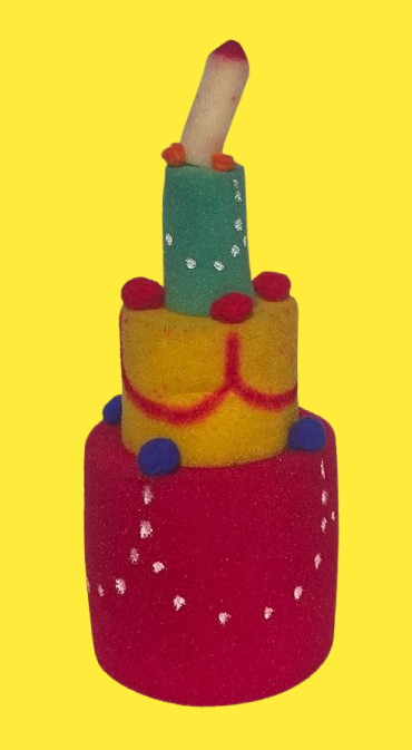 SPONGE BIRTHDAY CAKE For Chick Pan Production Magic Trick Prop Foam ...
