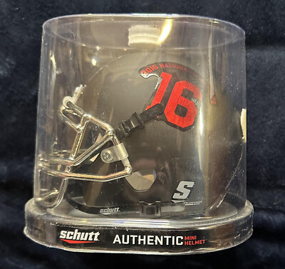 Alabama Crimson Tide Black #16 Schutt 2015 NCAA Champions Authentic ...