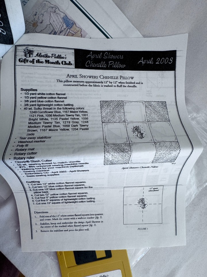 MARTHA PULLEN MACHINE EMBROIDERY DISK DESIGNS JUNE JULY APRIL 2003 LOT ...