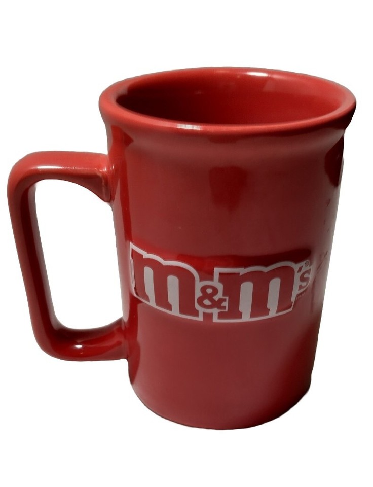 Red M & M’s Candy Coffee Tea Mug Cup Mars Red And White~8 oz. | eBay