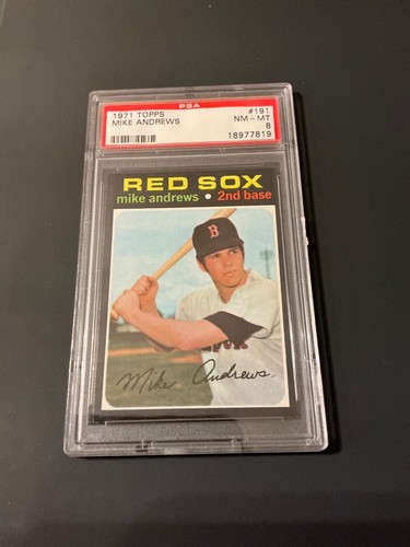 1971 Topps Baseball #191 Mike Andrews Red Sox PSA 8 | eBay