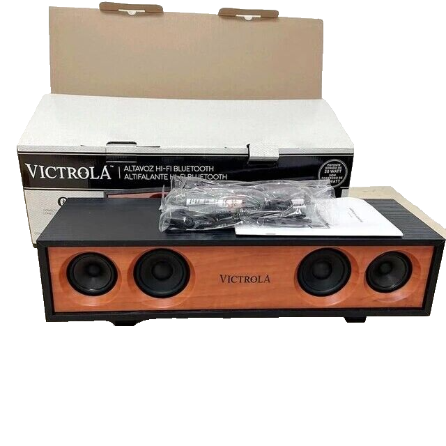 Victrola VS-130-WHT Bluetooth Hi-Fi 30-Watt Speaker with Glossy Piano ...