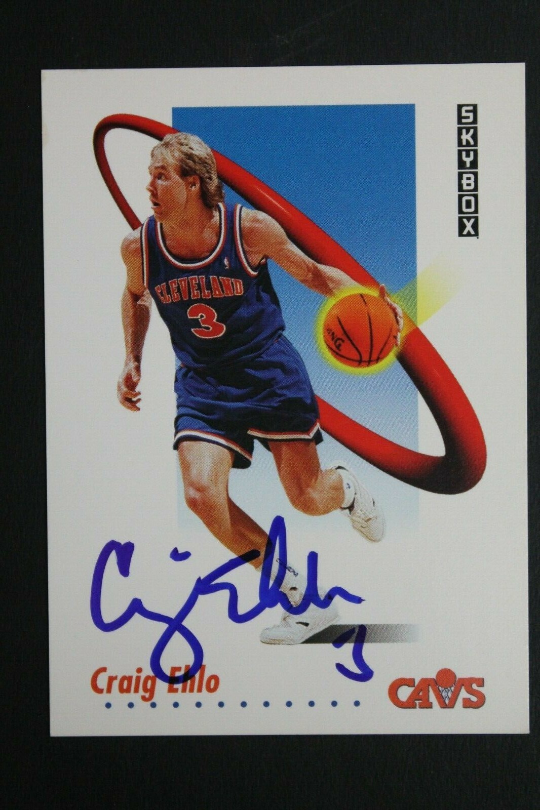 Craig Ehlo Cleveland Cavs Signed 1991 Skybox #48 Autographed NBA Card ...