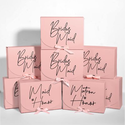 8 Pieces Bridesmaid Proposal Box Set Maid of Honor Proposal Box Matron ...