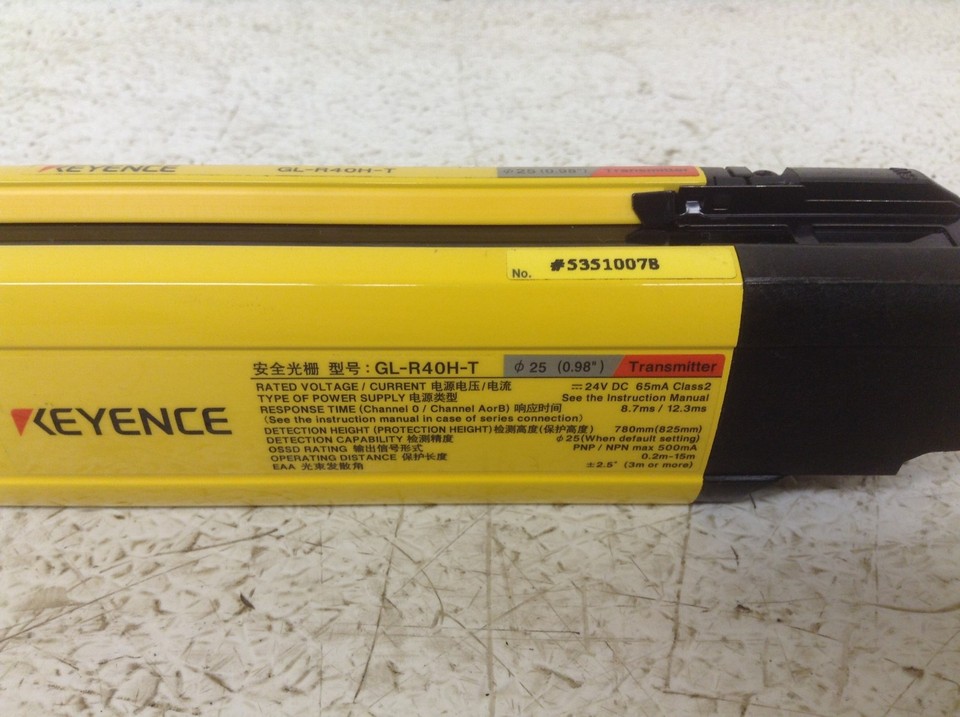 Keyence GL-R40H-T 24 VDC Light Curtain Transmitter GL-R40HT GLR40HT | eBay