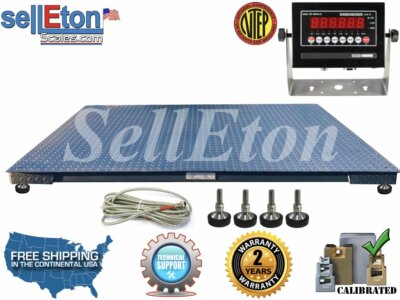 NTEP 5000 lb x 1 lb 5' x 7' (60" x 84") Floor Scale /Pallet Scale with ...